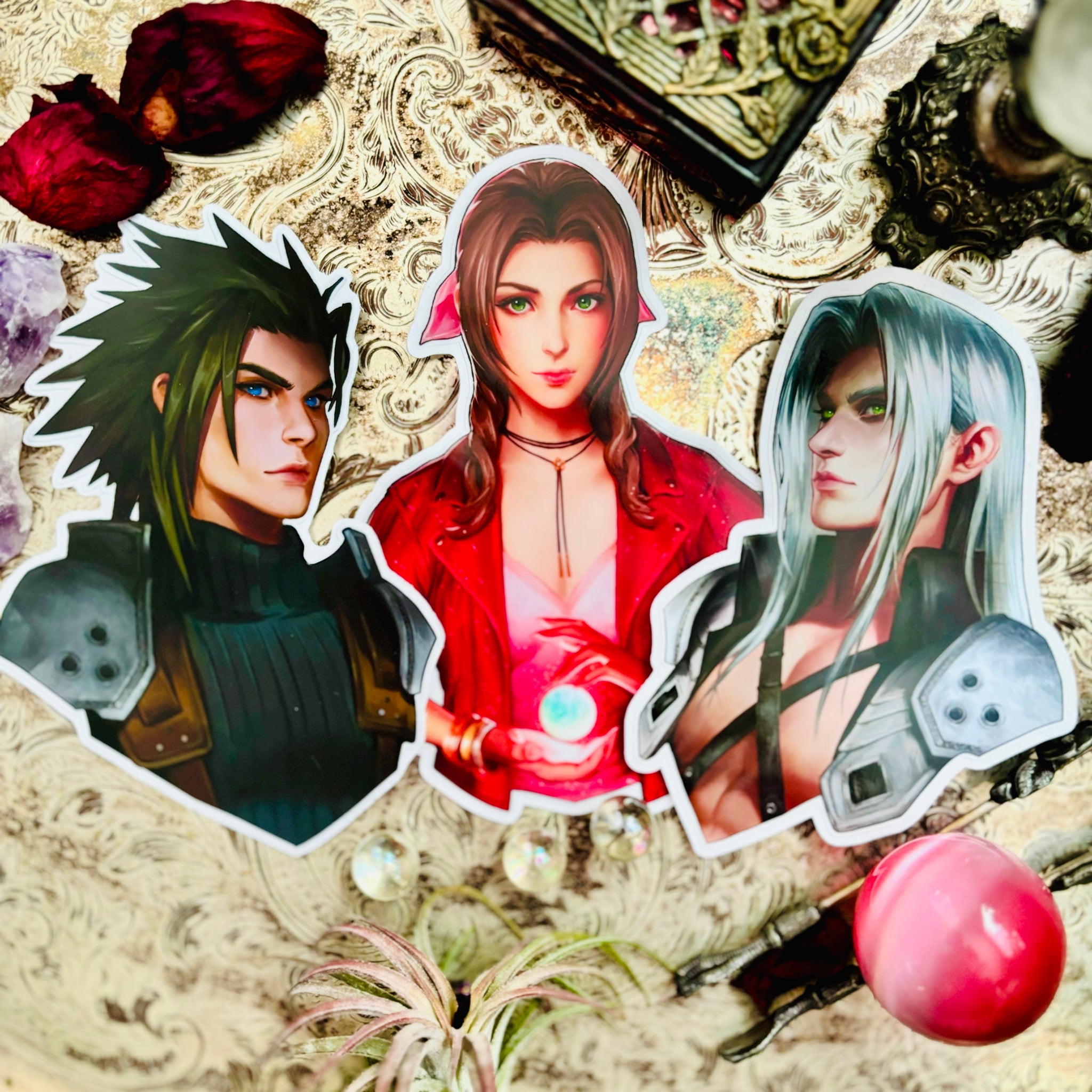 Final Fantasy VII Aerith Premium Sticker – Crystal Fae