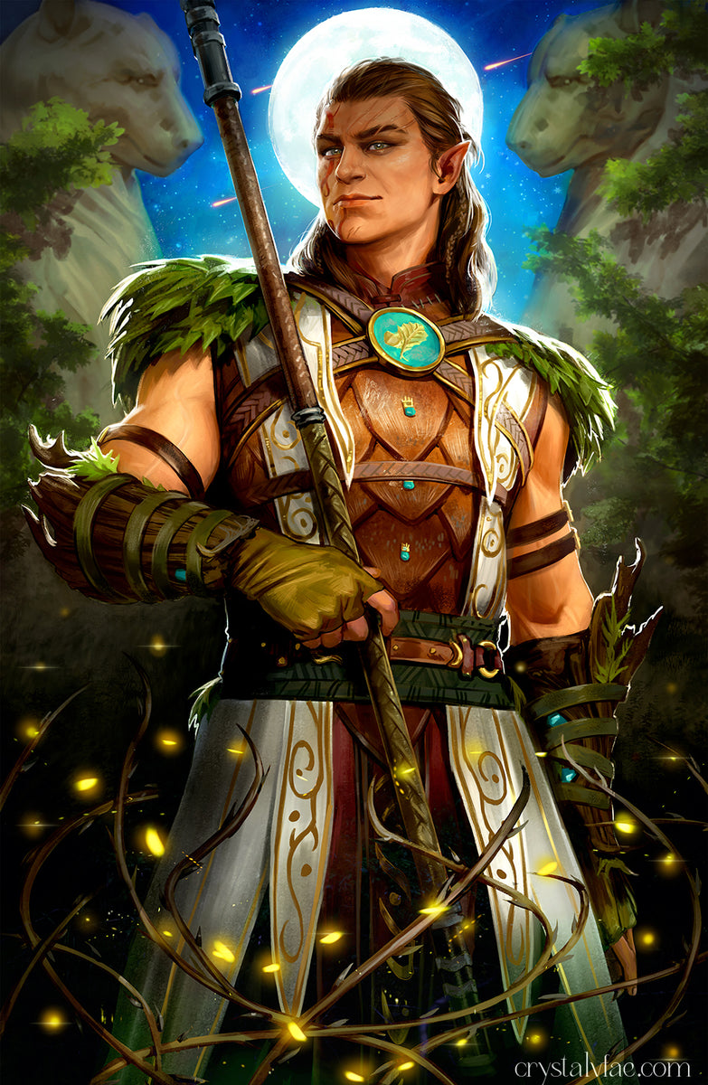 Baldur's Gate 3 Halsin 11x17 Standard Print, 18x27 Inch Fine Art Print ...