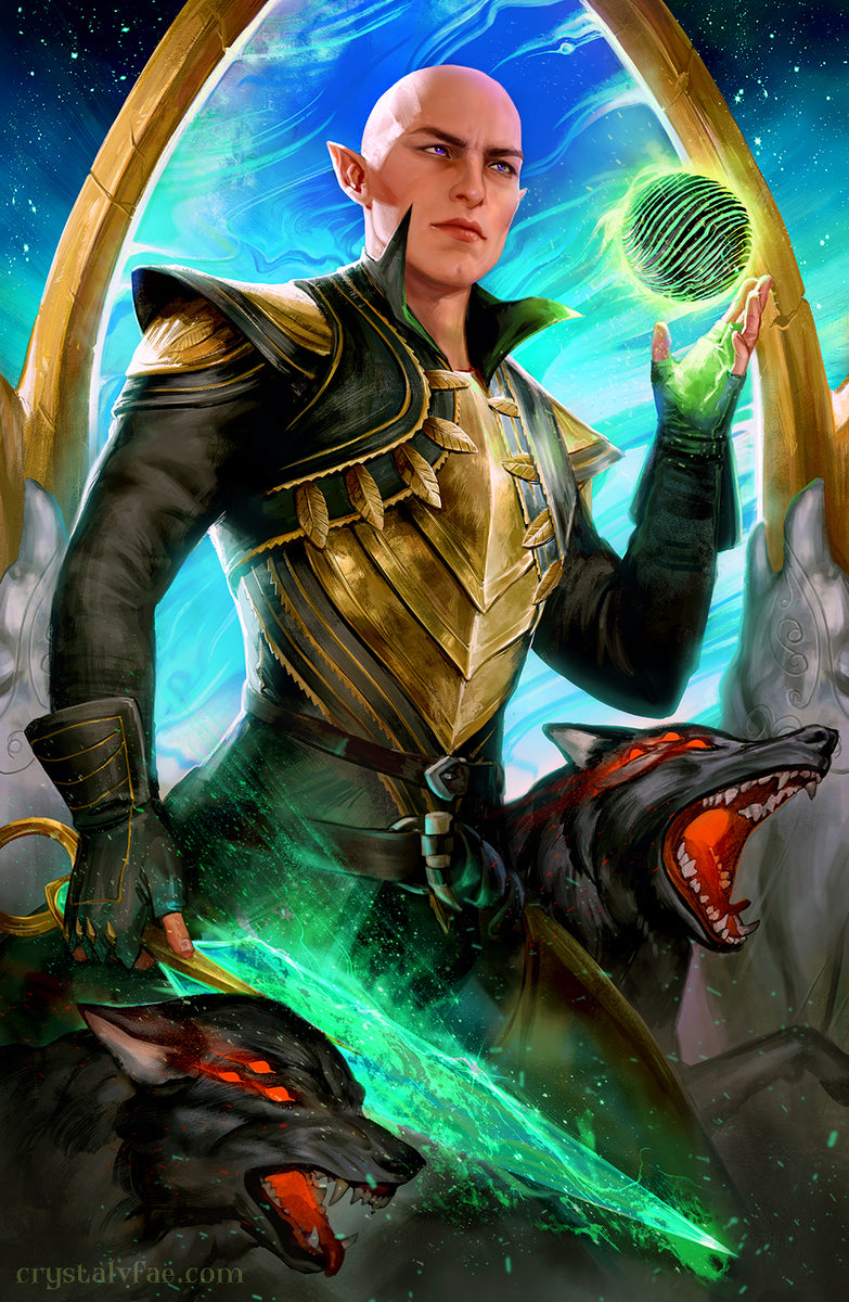 Dragon Age Veilguard Solas - The Dread Wolf 11x17 Standard Print, 18x2 ...