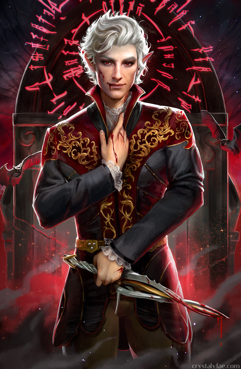 Baldur's Gate 3 Astarion 11x17 Standard Print, 18x27 Inch Fine Art Pri ...