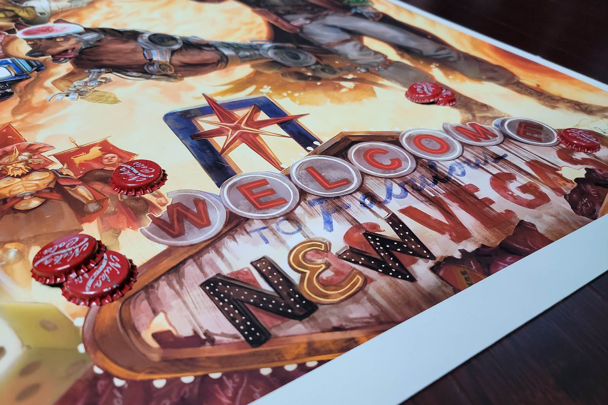 Premium Fallout New Vegas 18x27 Inch Fine Art Print and 24x36 Inch Can ...